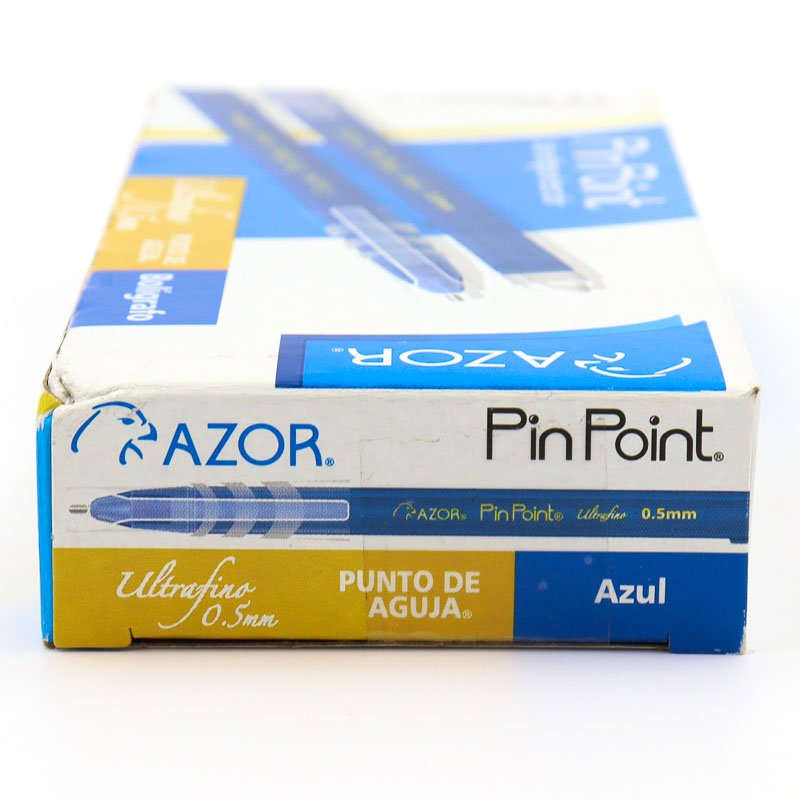 Bolígrafos Ultrafino Pinpoint Azor Pluma Mayoreo Caja 12 Pza