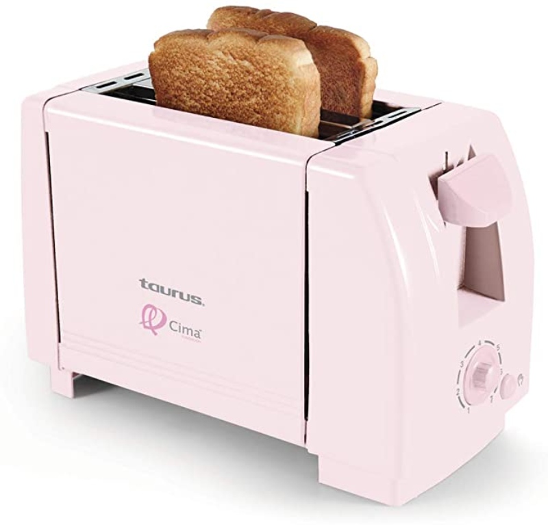 Paquete Taurus Cafetera, Licuadora, Tostador y Plancha Rosa