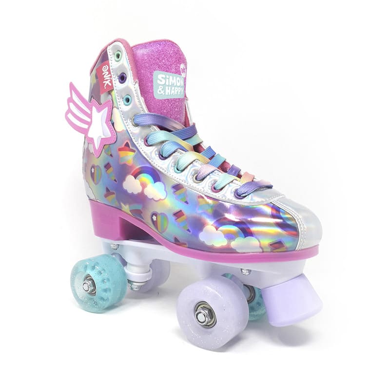 Patines De 4 Ruedas Onix Para Niña Color Rosa Con Estampado