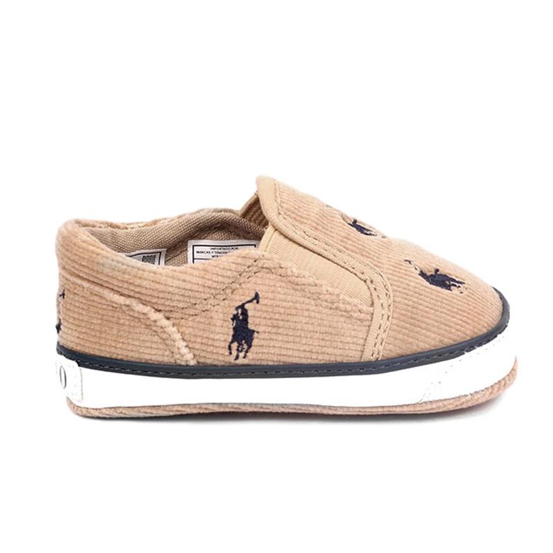 Tenis Polo Ralph Lauren Para Bebé Color Café Claro