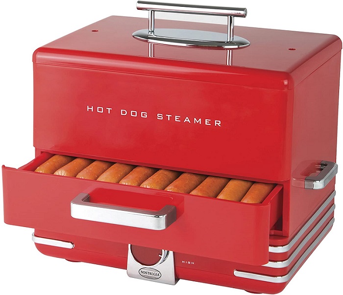 Máquina de Hot Dogs Nostalgia HDS248RD Edición Retro Rojo