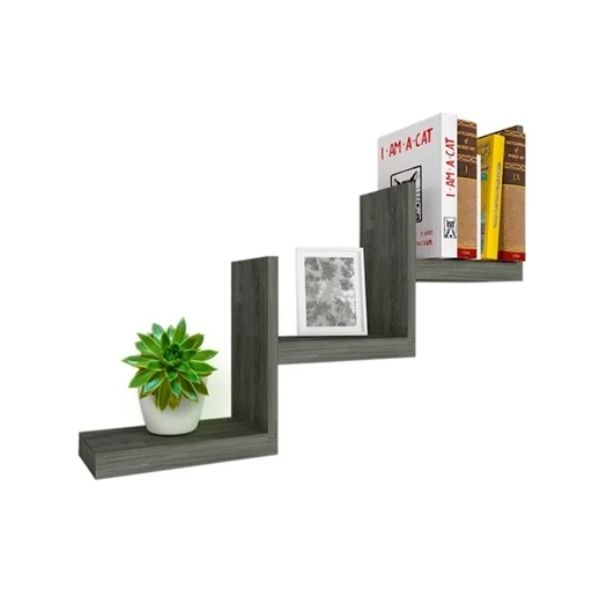 SET de 3 Repisas Flotantes en Escalera de MDF Resistente - Arkano ...