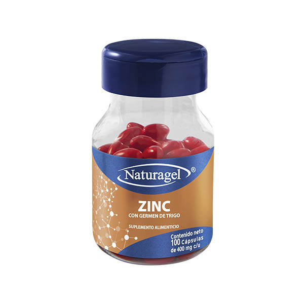 Zinc con Germen de Trigo Naturagel Paquete de 3 frascos