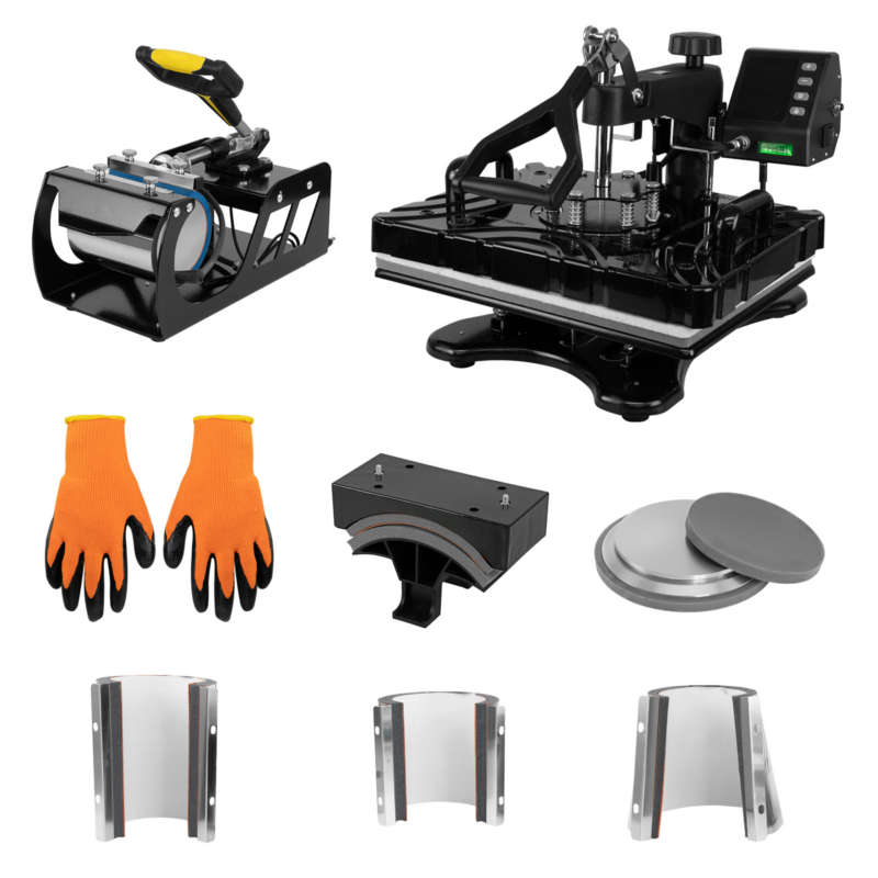 Plancha Sublimadora 8 en 1 Sublimar Serigrafia Transfer 110V