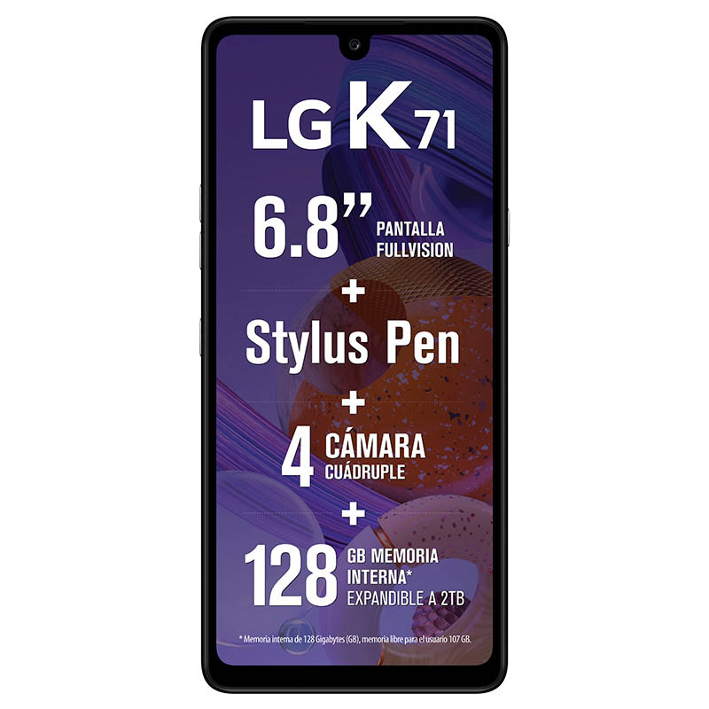 Celular LG LTE LM-Q730HA K71 Color BLANCO Telcel
