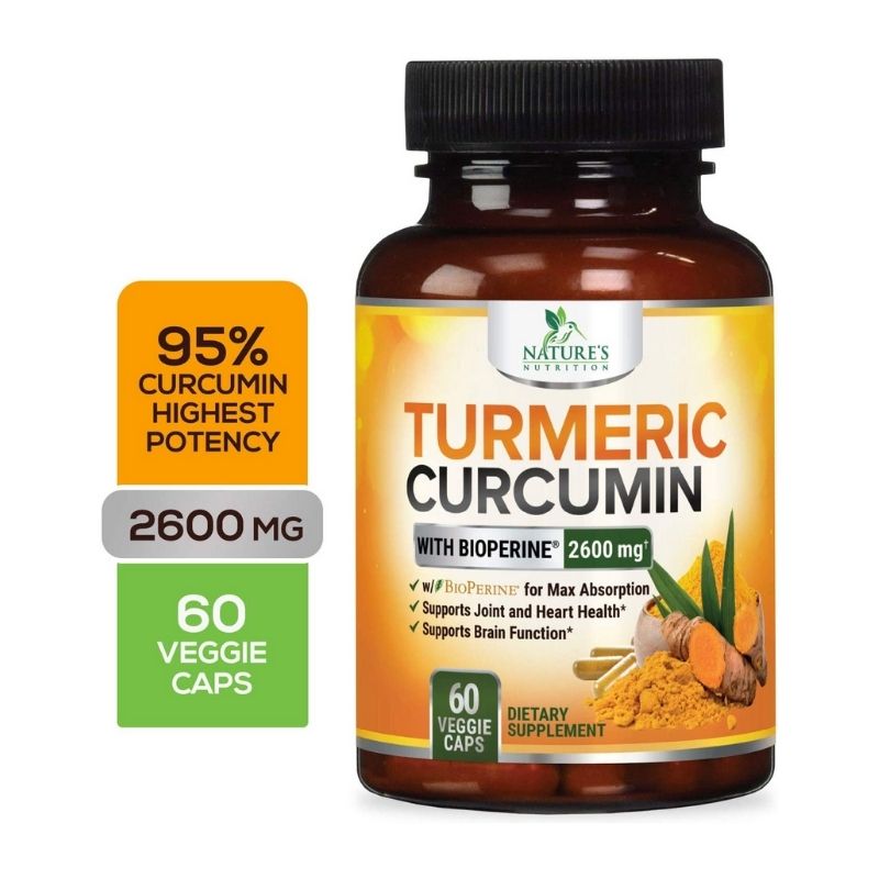 Curmina de Cúrcuma con Bioperina 2600mg 60caps Nature's Nutrition