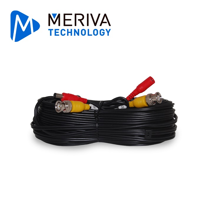 CABLE DE VIDEO HD ARMADO MERIVA MVA-HDCB18 18MTS NEGRO CON CONECTORES ...