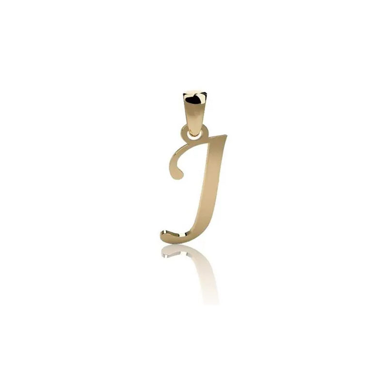 Dije Inicial Letra J Oro 14 K.
