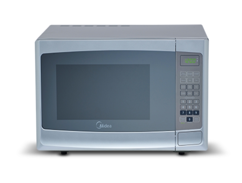 Horno de Microondas Midea 1.1 Pies Cubicos 31 Litros Silver Espejo