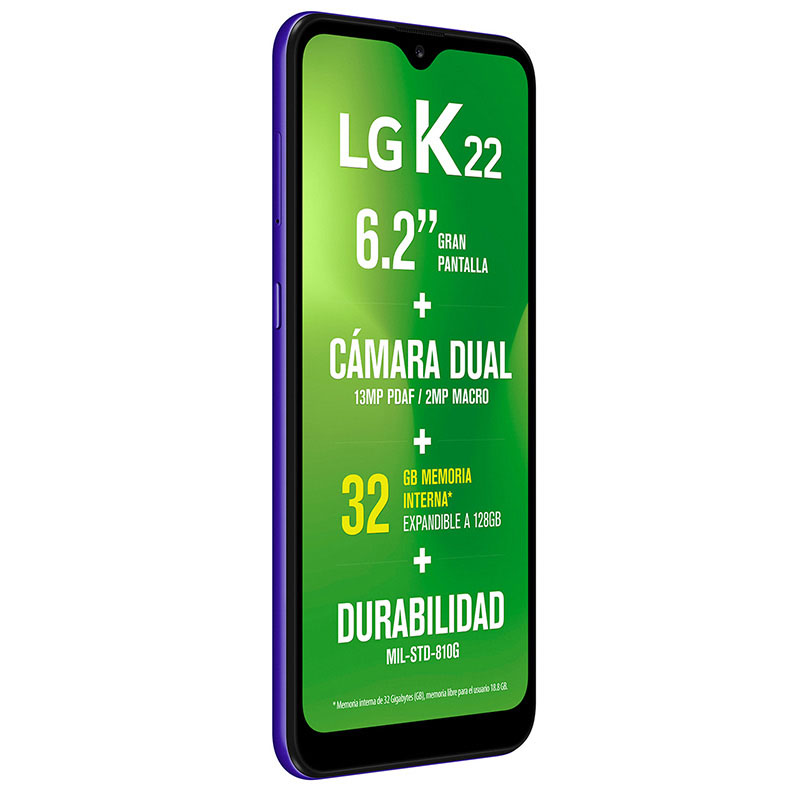 Celular LG LTE LM-K200HM K22 Color AZUL Telcel