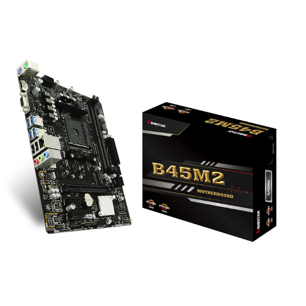 Mother board Biostar B45M2 chipset B350 socket AM4 para AMD