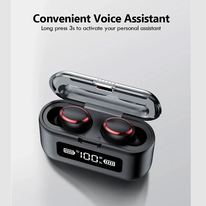 Audífonos Inalámbricos Bluetooth 5.0 F9 con Power bank