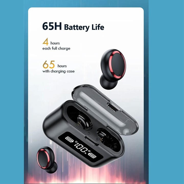 Audífonos Inalámbricos Bluetooth 5.0 F9 con Power bank