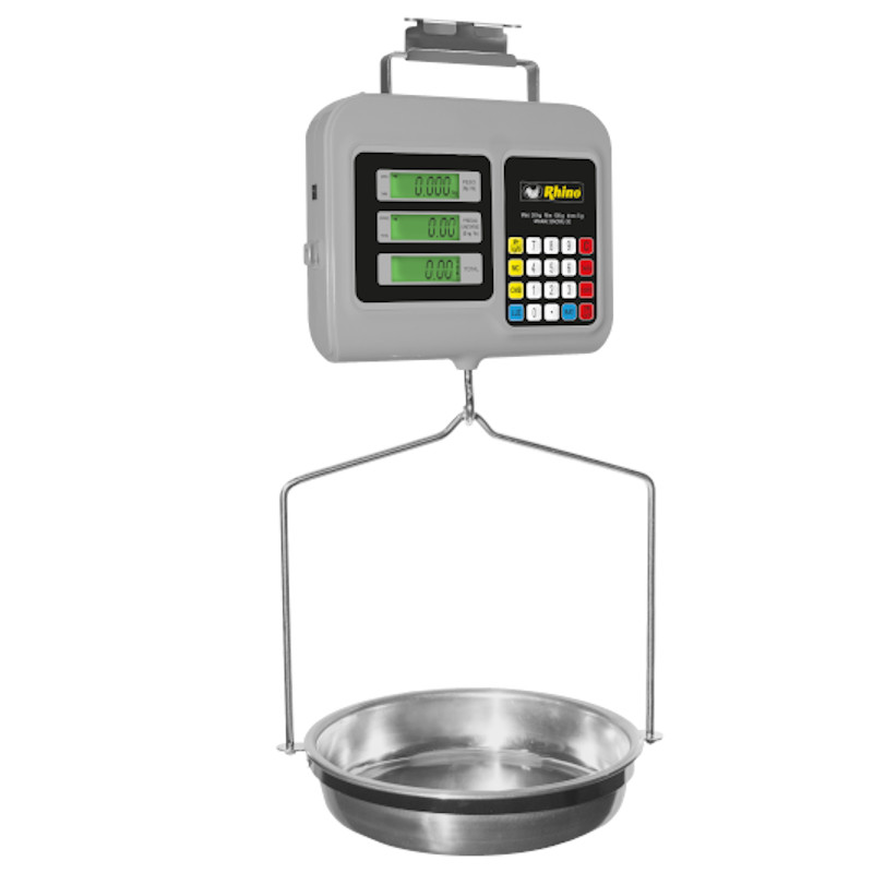 Báscula Digital Colgante Rhino 30kg/5gr 6 Pantallas