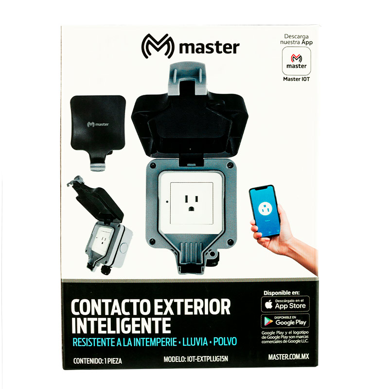 Master Contacto Electrico Inteligente para Exteriores IOT-EXTPLUG15N