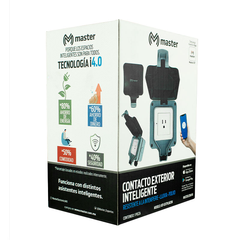 Master Contacto Electrico Inteligente para Exteriores IOT-EXTPLUG15N