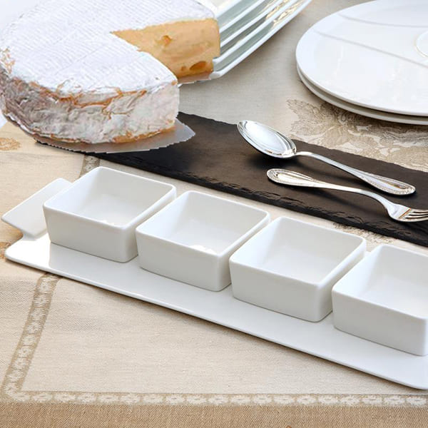 Set Botanero para 4 Snacks con base Classique