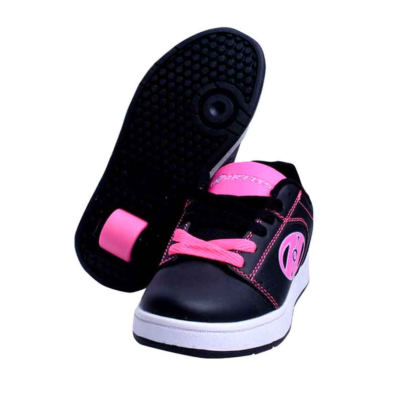 Tenis Patín Heelys Para Niña Color Negro Con Una Rueda