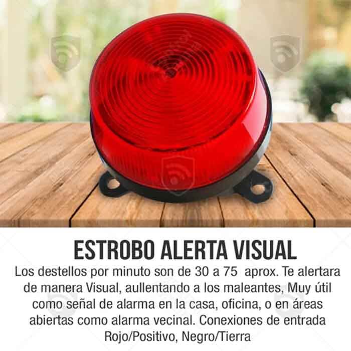 Caja Metalica Estrobo Para Sirena Exterior 30w Alarma Casa