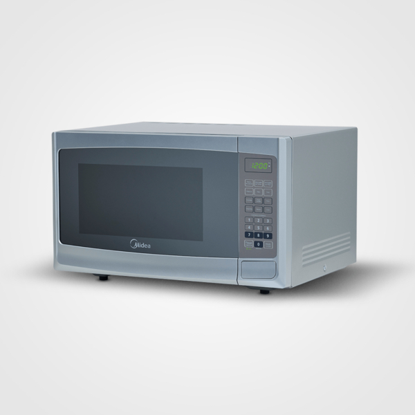 Horno de Microondas Midea 1.1 Pies Cubicos 31 Litros Silver Espejo