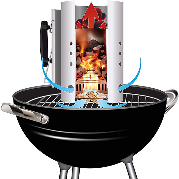 Weber Chimenea Para Encendido De Carbón Rapidfire BBQ Arrancador de c