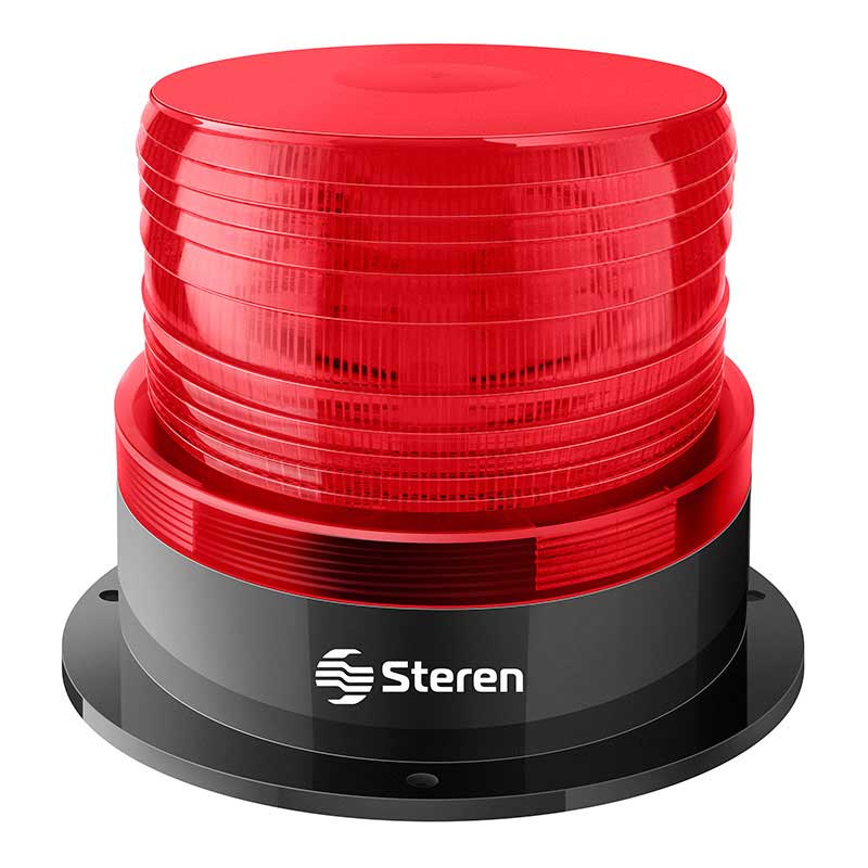Luz LED roja estrobo para alarmas
