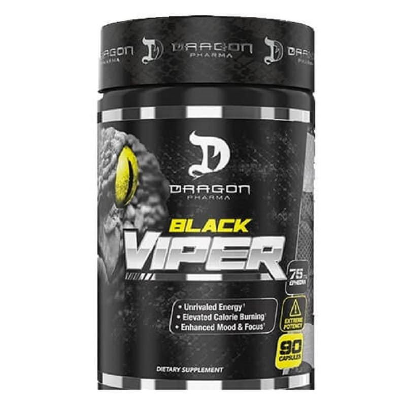 QUEMADOR DE GRASA BLACK VIPER 90 CAPS DE DRAGON PHARMA LABS