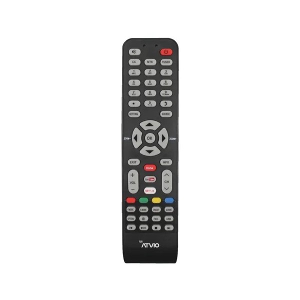 Control Remoto Atvio Smart Tv Atv32sm Atv43sm 4k Letras Azules