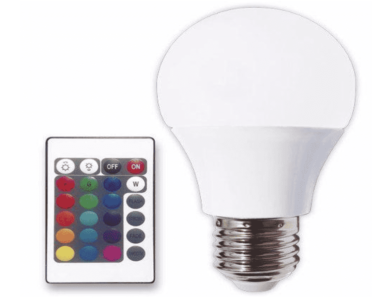 Foco Inteligente DuuToo RGB 10w + Control IR 24 Funciones