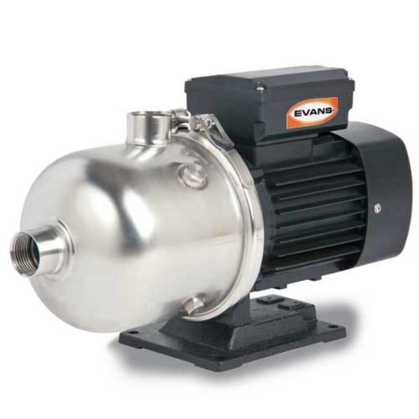 Bomba Acero Inox Multietapas Evans Trifásica De 25gpm Con Motor 1Hp