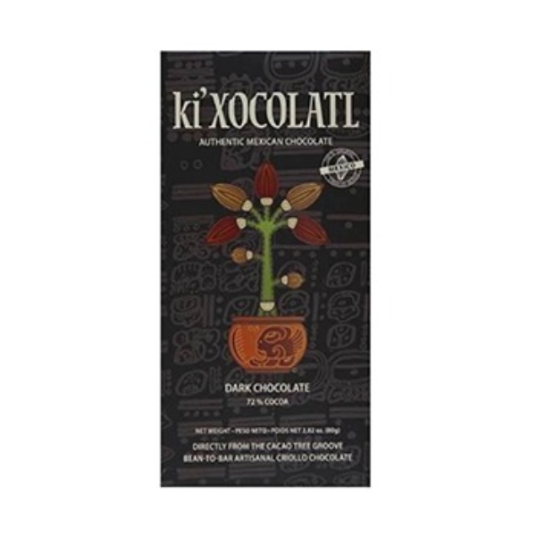 CHOCOLATE AMARGO 80g KI XOCOLATL NEGRO (6 BARRAS)