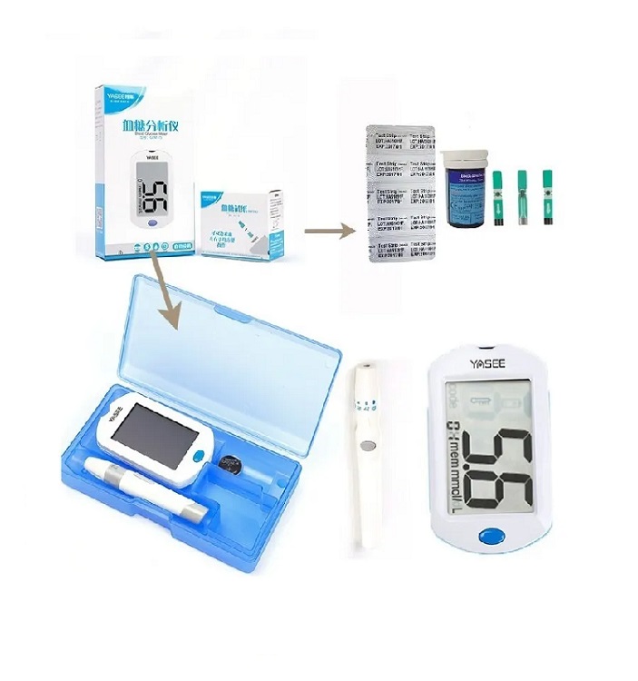 Glucómetro Kit Premium Medidor De Glucosa Azúcar Colesterol