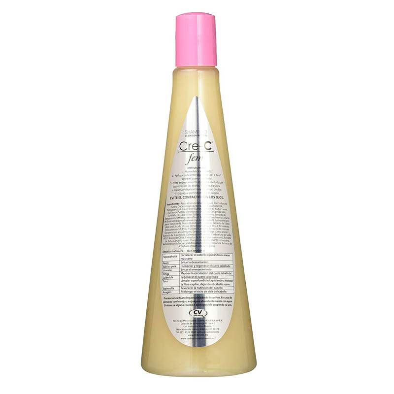 Shampoo Cre-C Max Fem Anticaida, 410 Ml de origen Natural