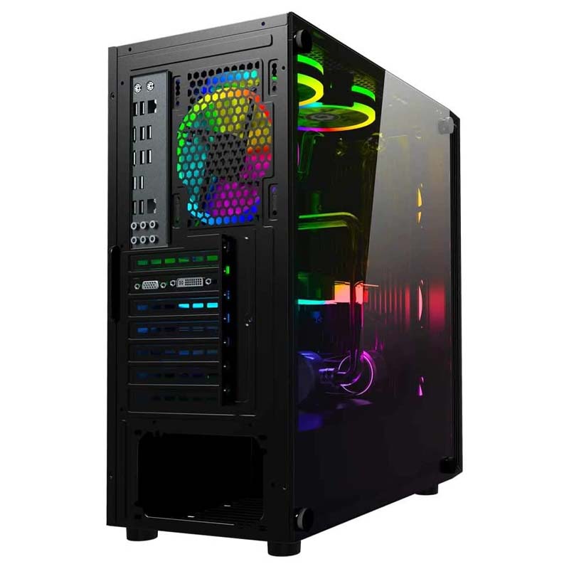 GABINETE OCELOT CS-672 GAMER ATX C TEMP FILTROPOLVO MAGNETICO INFERIOR