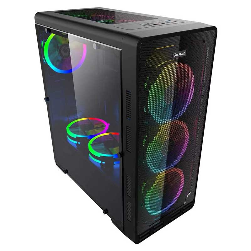GABINETE OCELOT CS-674 GAMER ATX C TEMP FILTROPOLVO MAGNETICO INFERIOR ...