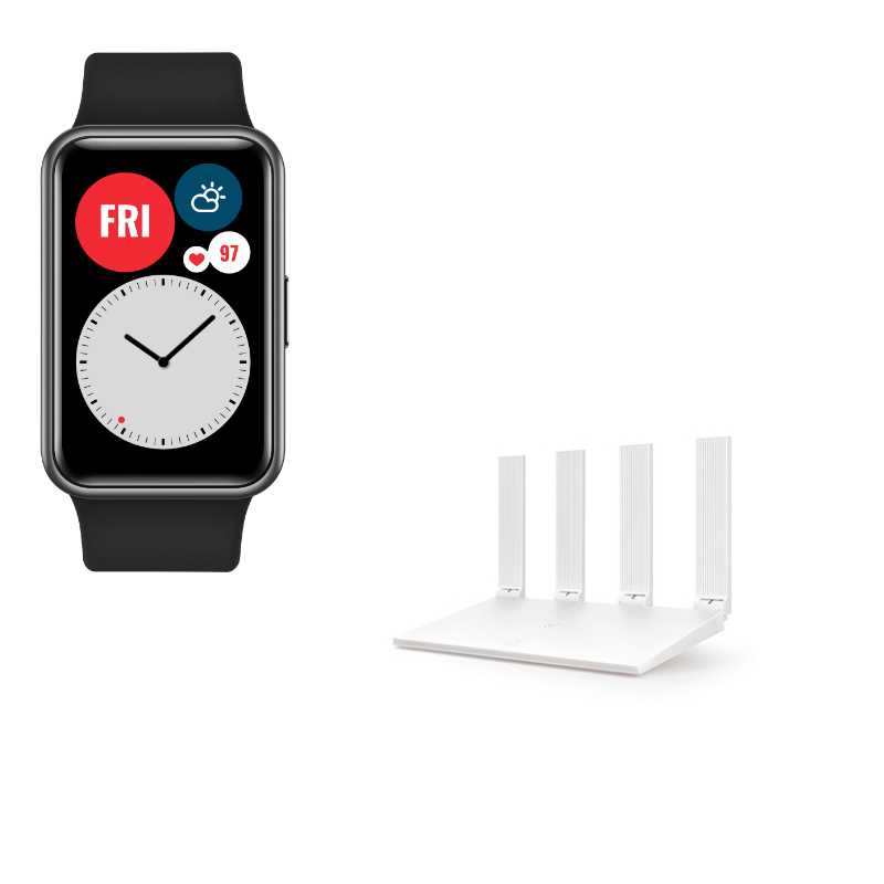 Huawei Smart Watch Fit Negro Amoled + Router WiFi ws5200 Huawei