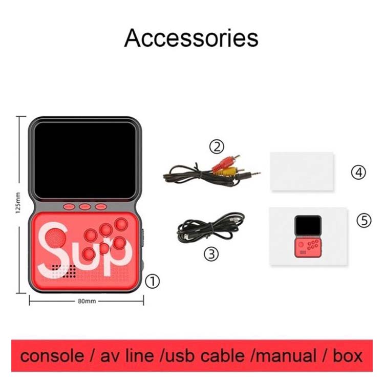 Mini Consola M3 Retro Sup 900 Juegos Portátil Micro Sd 4g Azul