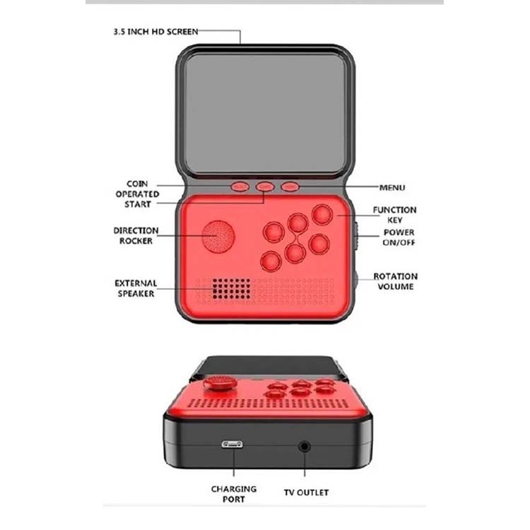 Mini Consola M3 Retro Sup 900 Juegos Portátil Micro Sd 4g Azul