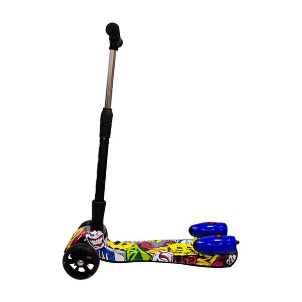 Patin Del Diablo Scooter Grafiti C/ Luz Led Para Niños/niñas