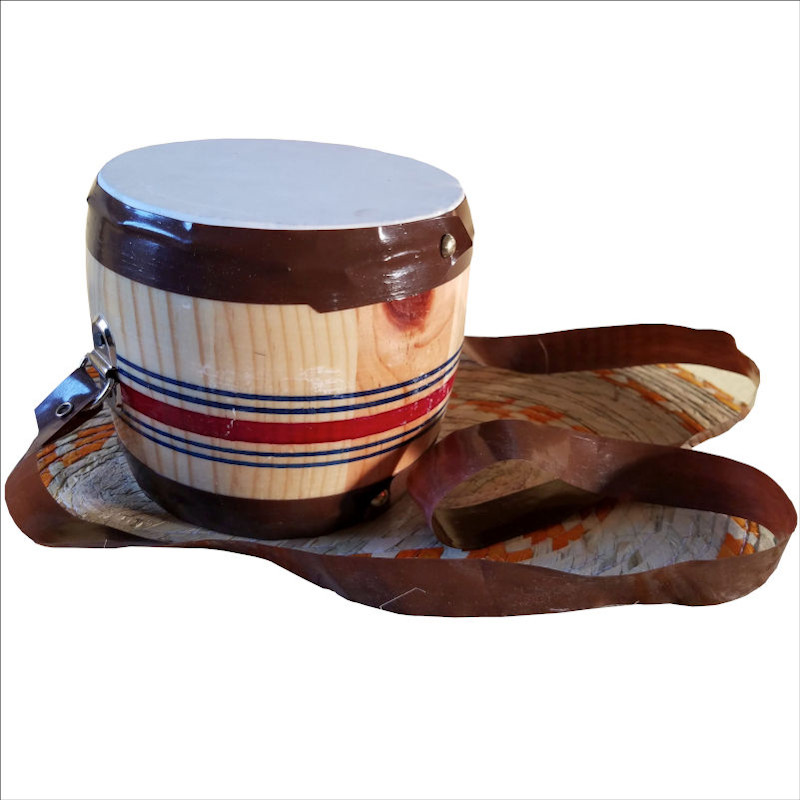 Tamborcito De Madera Instrumento Percutivo Juguete Para Niño