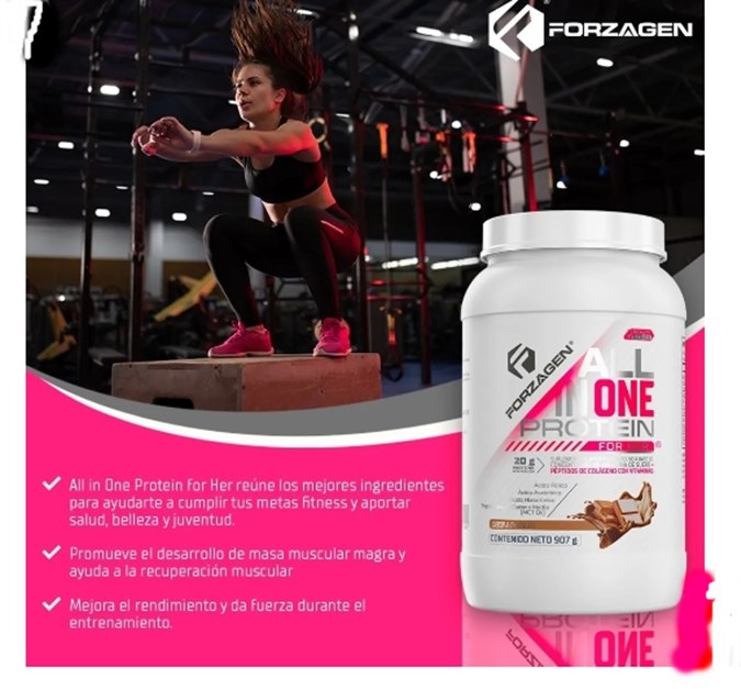 Forzagen Proteína Para Mujer All In One 2lb | Whey + colágeno