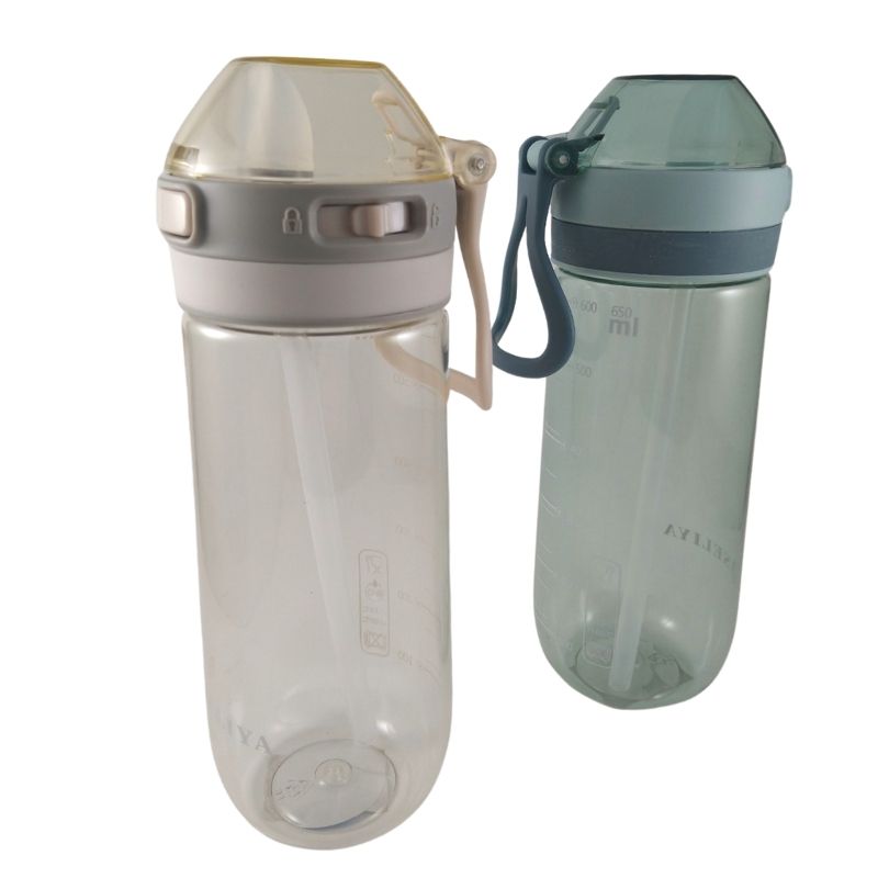 Termo de Plástico con Tapa Rebote con Seguro, LBP, Popote con Chupón