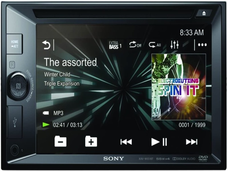 Auto Estereo Pantalla Touch Sony Doble Din Mx Xav-w651bt Dvd Bluetooth