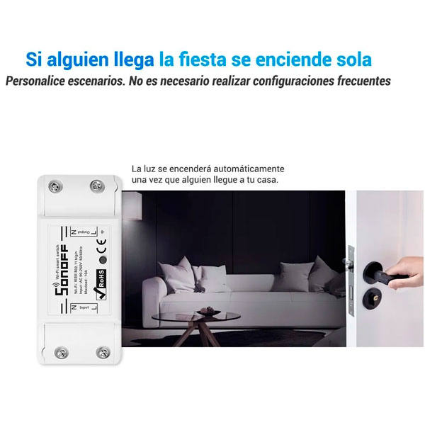 Interruptor Sonoff Basic Wifi Casa Inteligente 1 Canal Controla de Forma Remota