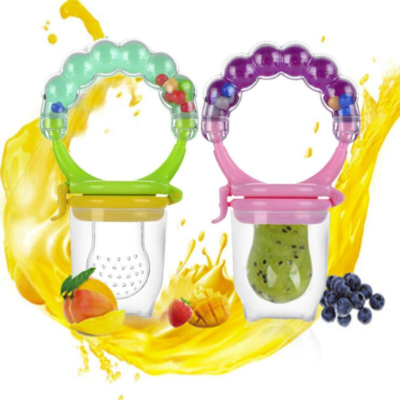 Chupón Bebes Fruta Sonaja Alimentos Papilla Comida Seguro