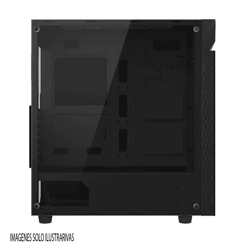 GABINETE GIGABYTE C200 GLASS NEGRO RGB ATX S/FUENTE CRISTAL GB-C200G