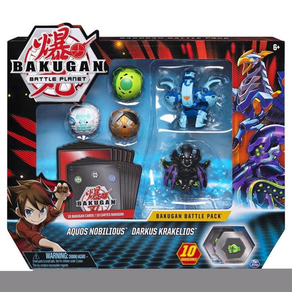 Bakugan Set De Batalla Aquos Nobilious/ Darkus Krakelios