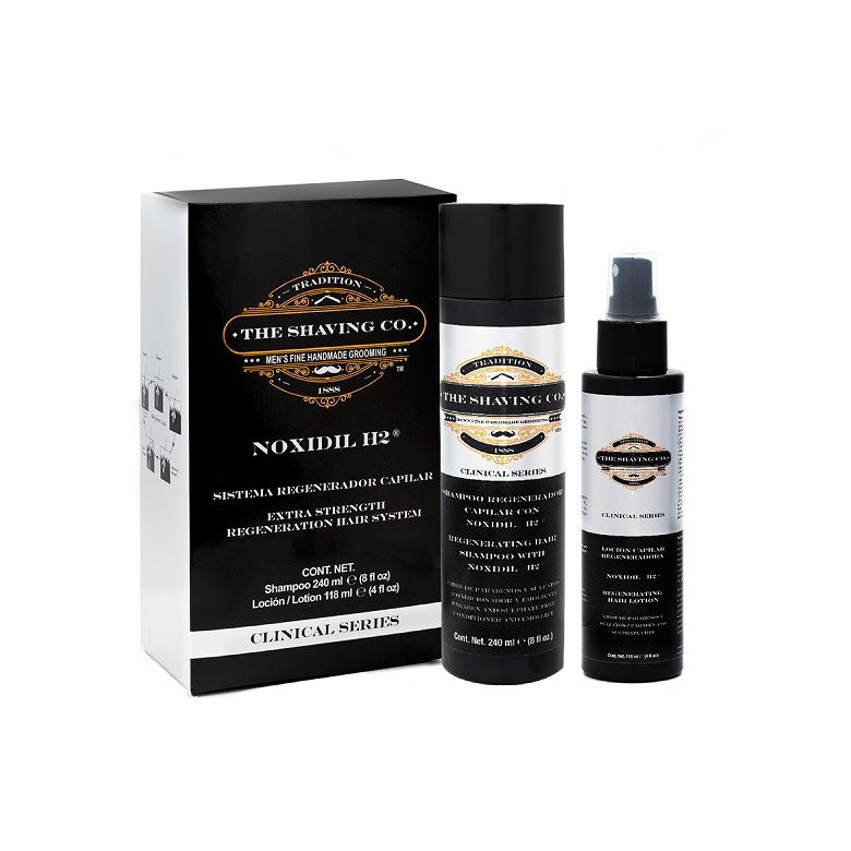 Noxidil H2 Sistema Regenerador Capilar con Shampoo, 240 ml, y Loción,