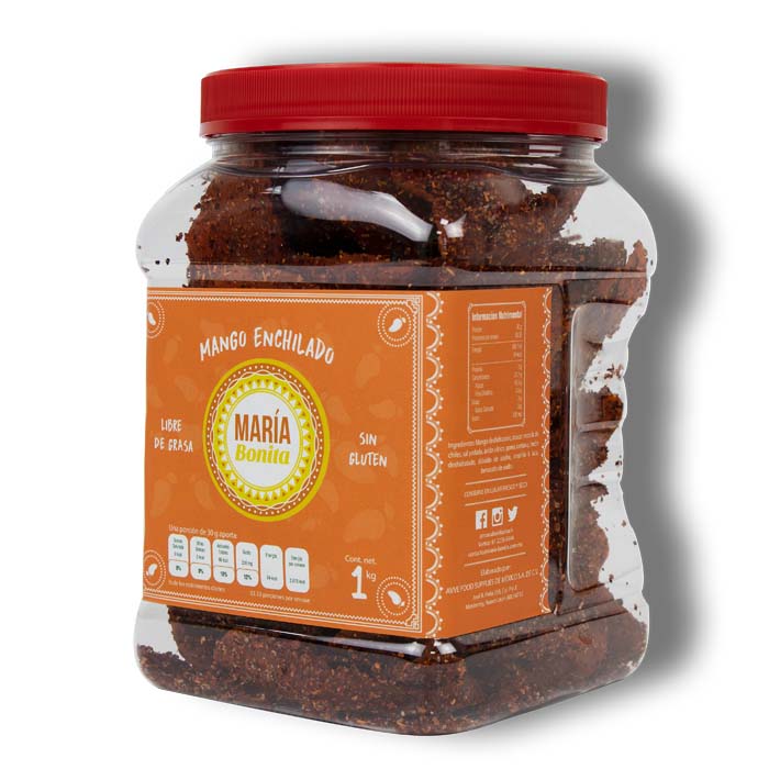 Delicioso Mango deshidratado Enchilado de 1 Kg 100% producto mexicano