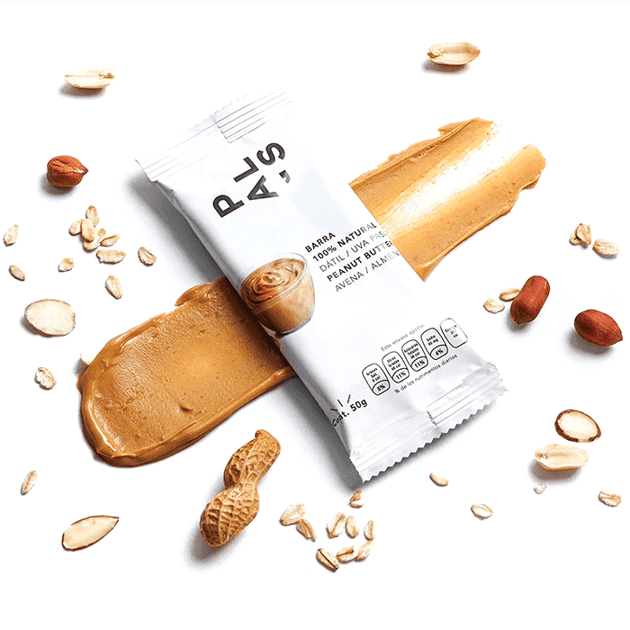 PAL'S Snacks barra de energía 100% natural, Sabor Crema de Cacahuate ...